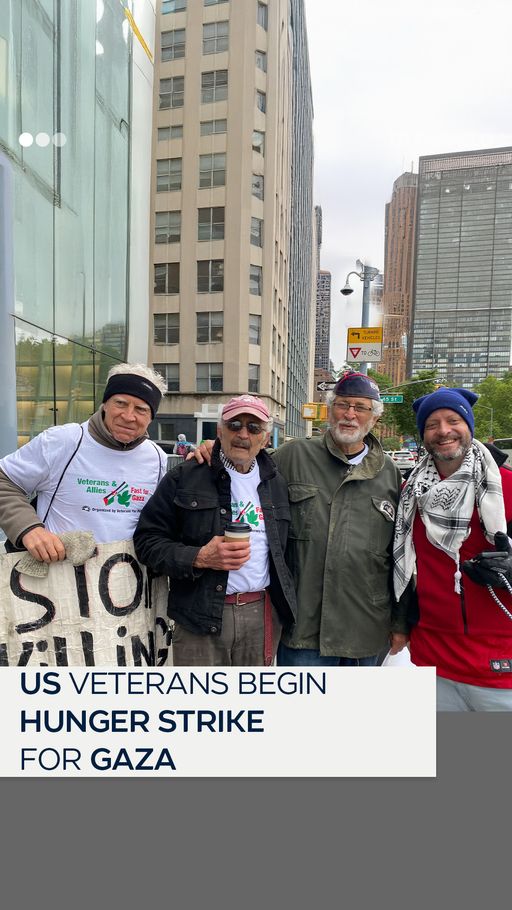 US veterans begin hunger strike for Gaza outside UN headquarters - TRT ...
