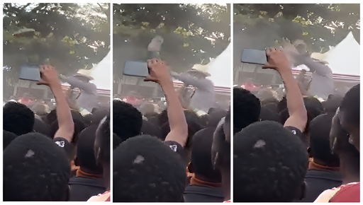 Shoe hurled from crowd hits Kenya's president while addressing rally ...