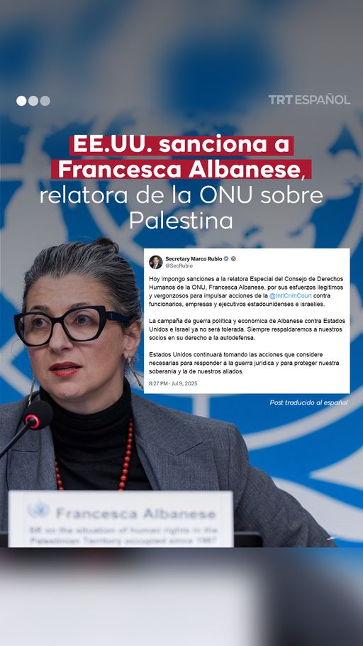 EE.UU. sanciona a Francesca Albanese - TRT Español