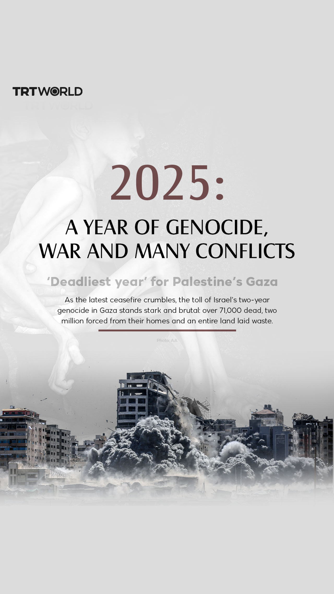 2025: A year of genocide, war and many conflicts - TRT World