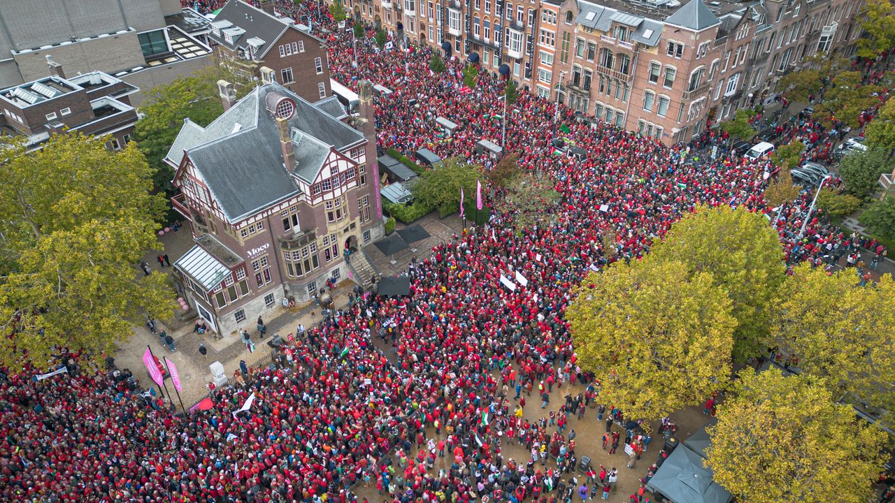 Around 250,000 people protest in Netherlands to demand stronger ...