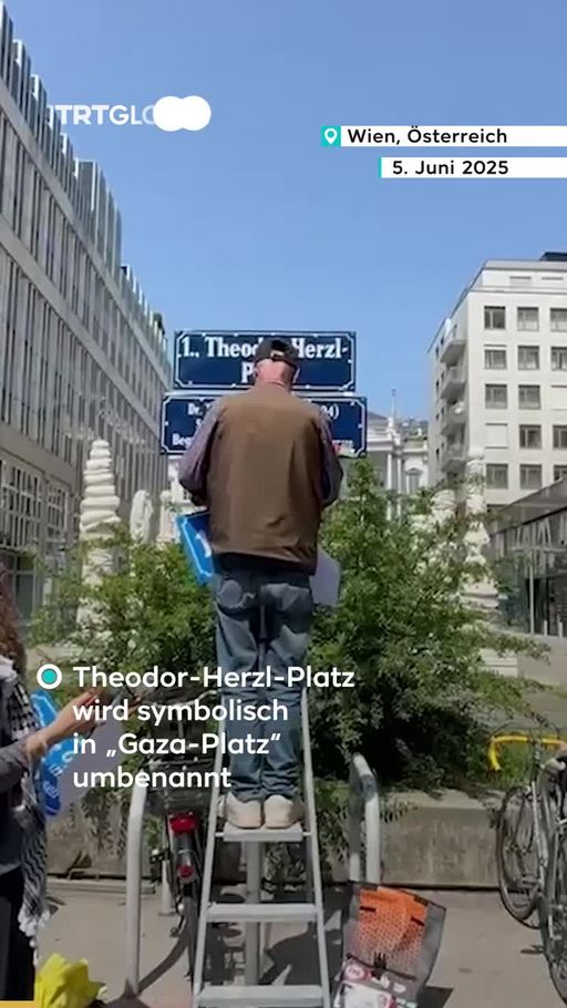 Gaza-Platz statt Theodor-Herzl-Platz - TRT Global